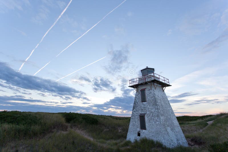 Fallen lighthouse Nazare stock photo. Image of island - 30319124