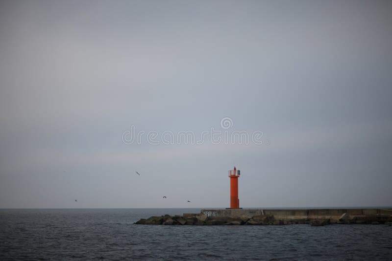 The lighthouse stock photo. Image of gate, exit, seascape - 89266576