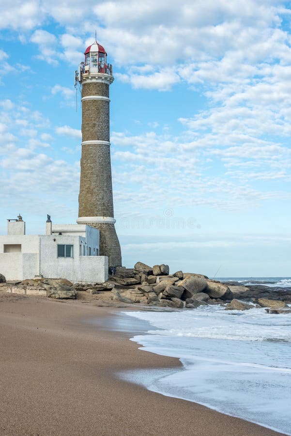 Lighthouse in Jose Ignacio stock image. Image of landscape - 416817