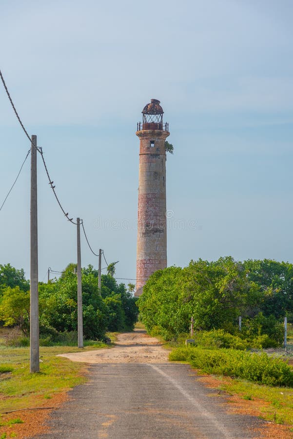 Lighthouse Karainagar at Sri Lanka Stock Image - Image of vertical ...