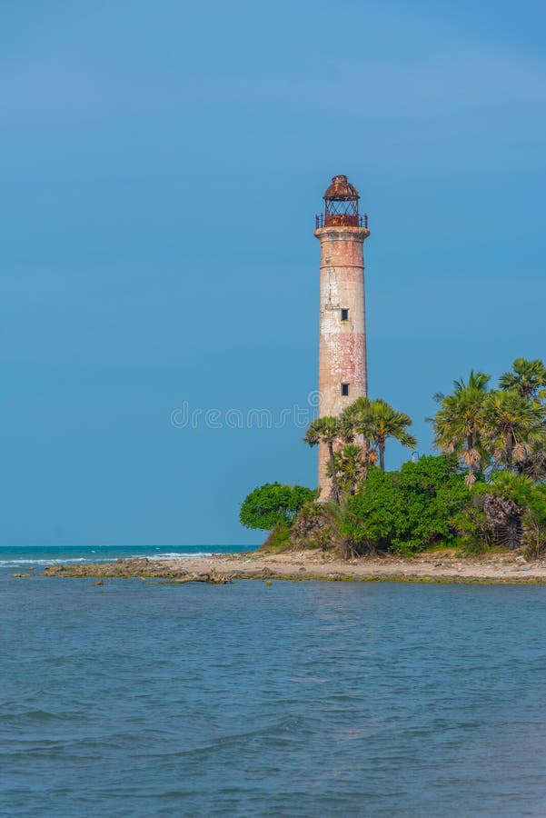 Lighthouse Karainagar at Sri Lanka Stock Image - Image of military ...