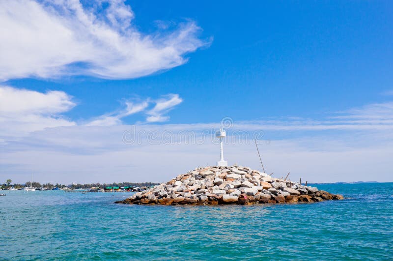 A Lighthouse in Khao Samet, Thailand Stock Image - Image of asia, phang ...