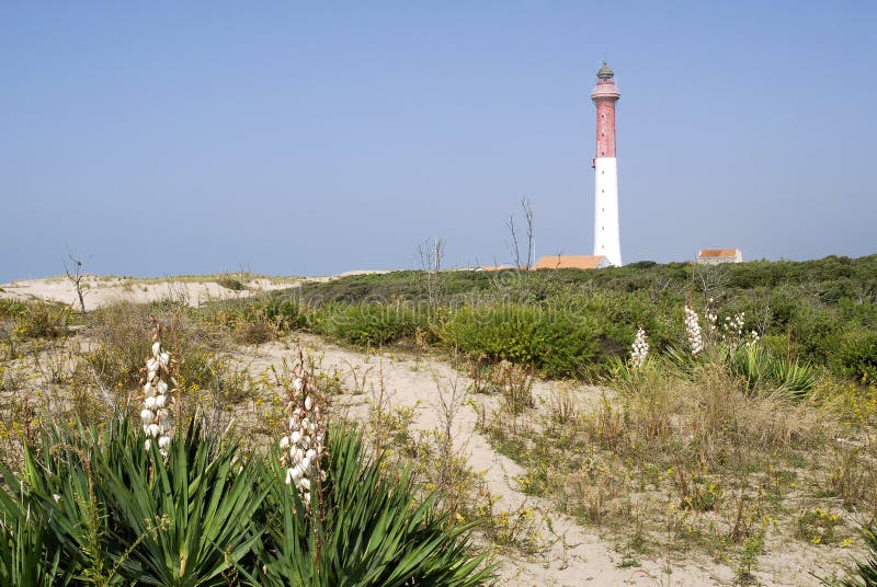 Great Isaac Cay Lighthouse in the Bahamas Stock Photo - Image of tower ...