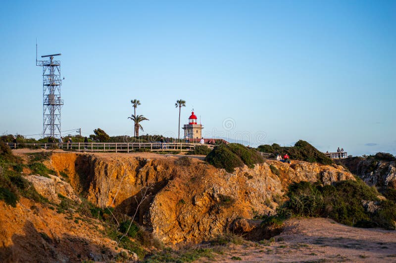 Lighthouse in Lagos, Portugal on February 27, 2023 Editorial Stock ...