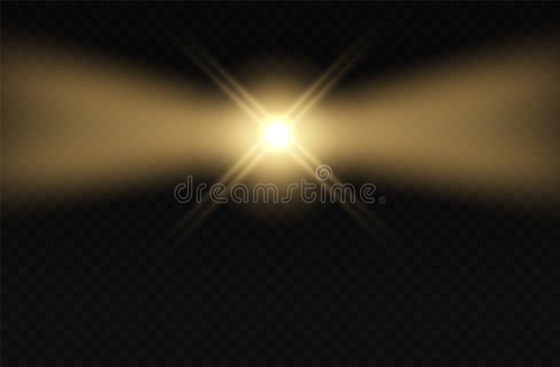 Lighthouse. Light Blink Effect. Lamp Fog Night Beams Stock Vector ...