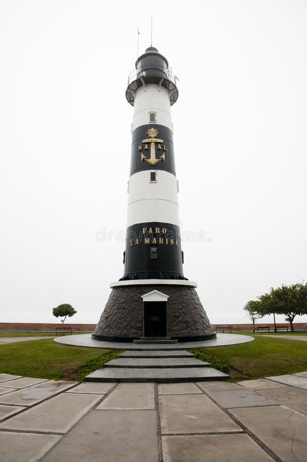 Lighthouse - Lima - Peru editorial stock photo. Image of scenic - 90823178