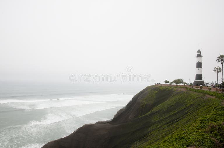 Lighthouse - Lima - Peru editorial image. Image of nautical - 90823220