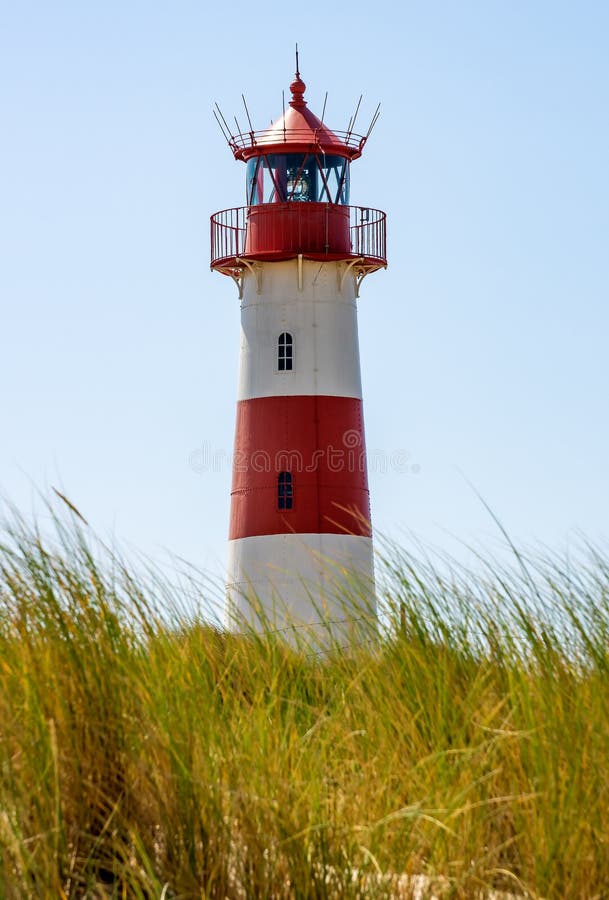 Lighthouse at List on the Island Sylt Stock Photo - Image of coast ...