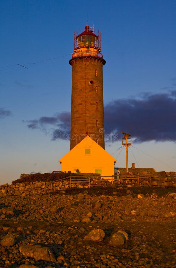 Lista Fyr, Lista Lighthouse in Vest-Agder Norway Stock Image - Image of ...