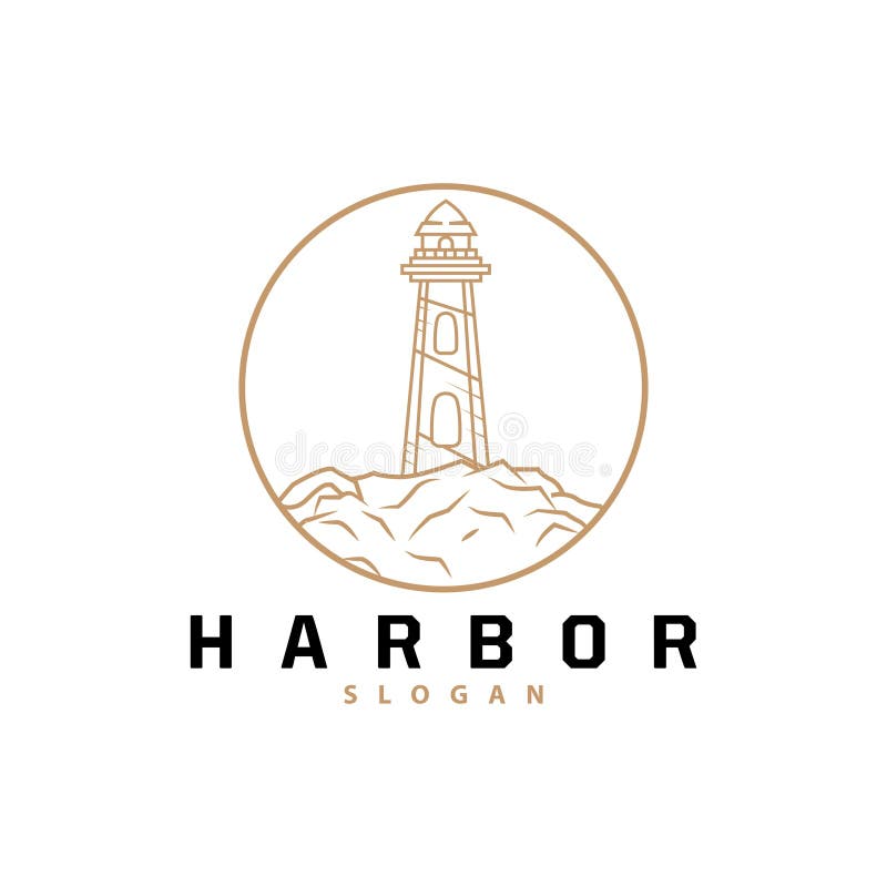 Lighthouse Logo, Beacon Vector Modern Simple Beach Searchlight Tower ...