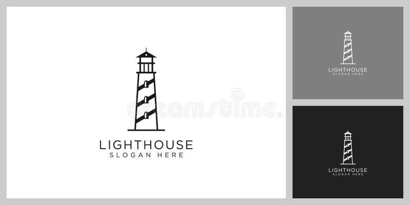 Lighthouse Logo Vector Design Template Stock Vector - Illustration of ...