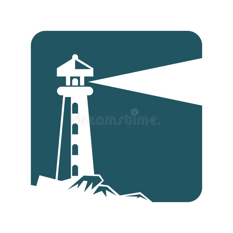 Lighthouse Logo Icon Design Stock Vector - Illustration of security ...