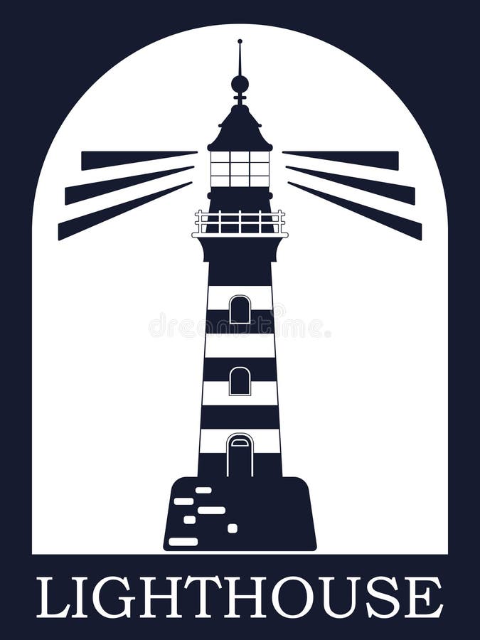 Lighthouse logo stock vector. Illustration of coast - 119790318