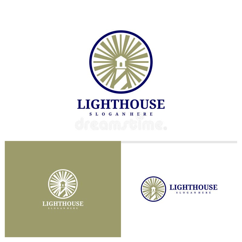 Lighthouse Logo Template, Creative Lighthouse Logo Design Vector Stock ...