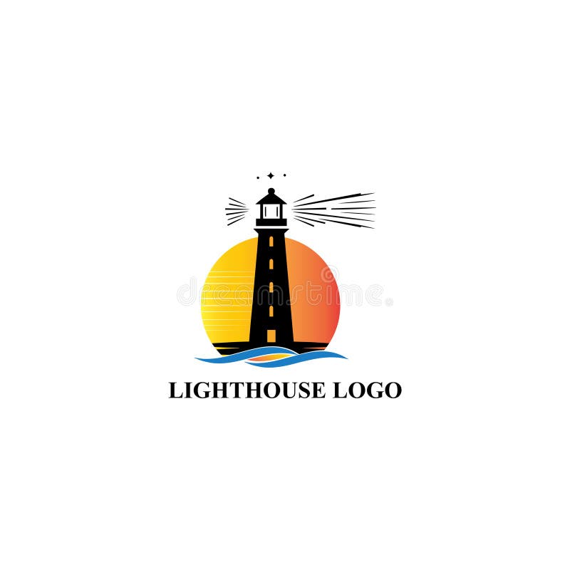 Lighthouse Logo Template Design EPS. Stock Illustration - Illustration ...
