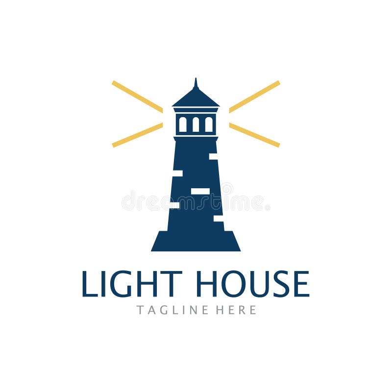 Minimal Lighthouse Logo Stock Illustrations – 212 Minimal Lighthouse ...