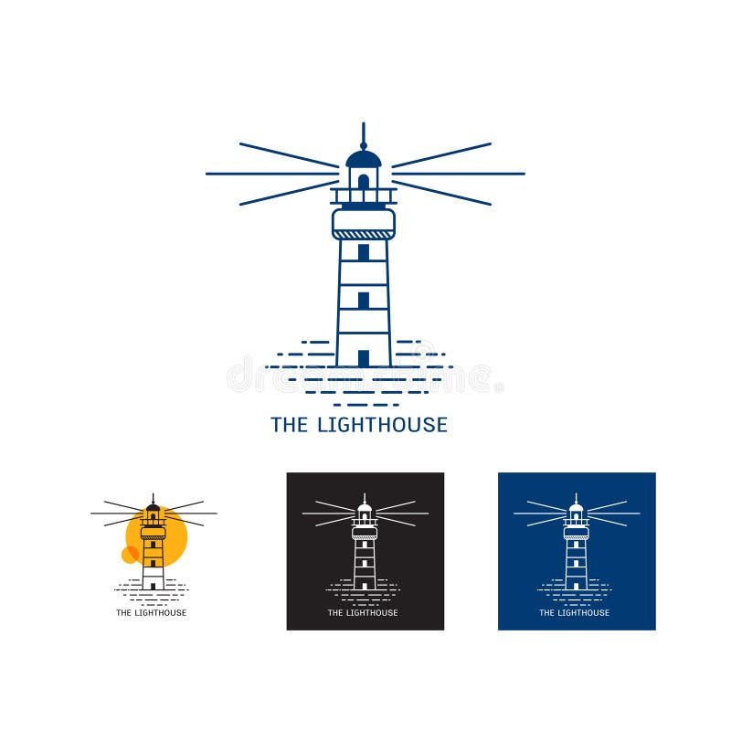 Minimal Lighthouse Logo Stock Illustrations – 316 Minimal Lighthouse ...