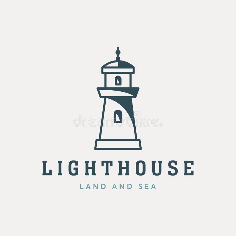 Lighthouse Logo Vintage Vector Illustration Template Design, Beacon ...