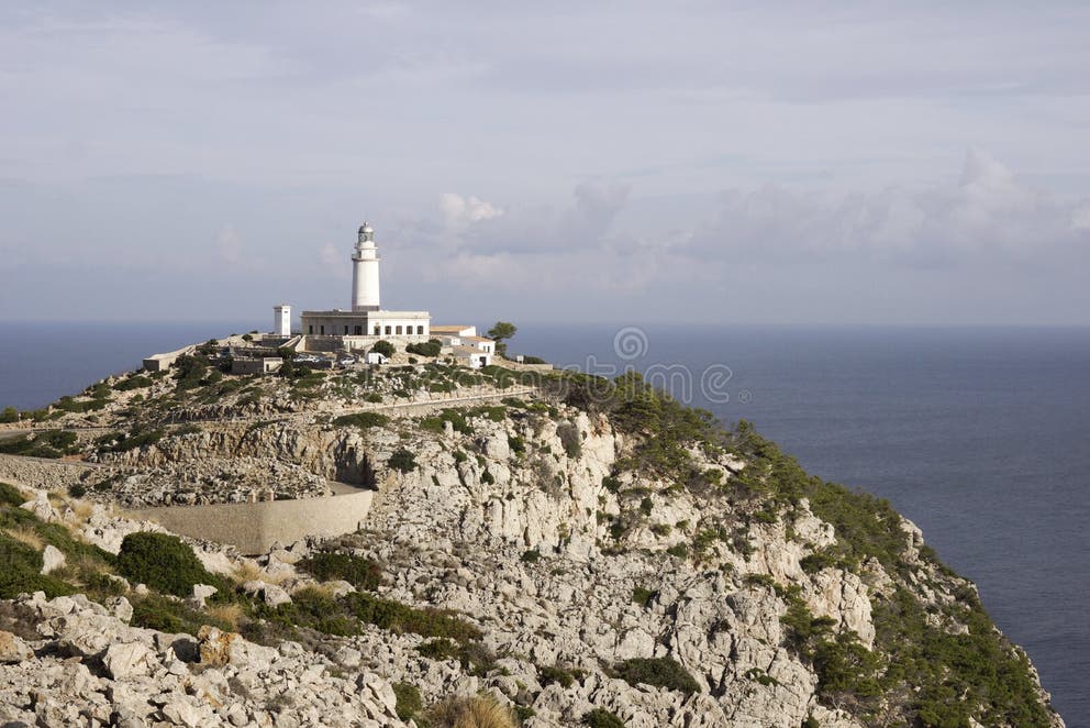 Lighthouse at Majorca stock image. Image of calm, mediterranean - 29476299
