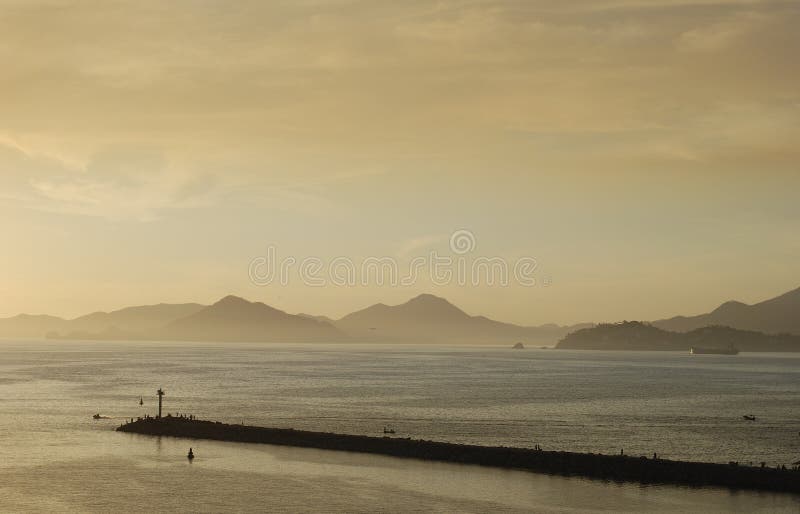 Lighthouse And Mall Picture. Image: 2672477