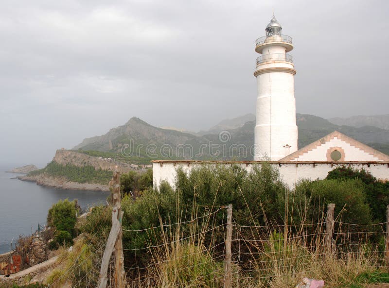 Lighthouse in Mallorca stock photo. Image of mediterranean - 10685122