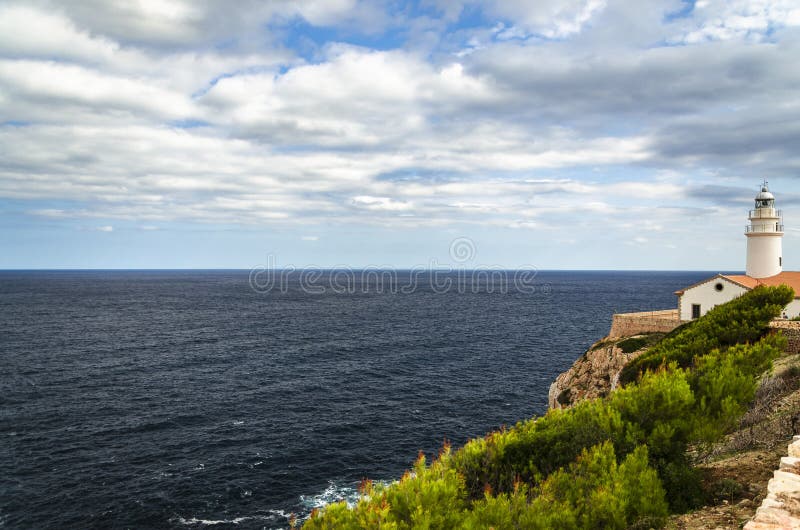 Lighthouse on Mallorca Island Editorial Stock Image - Image of mallorca ...