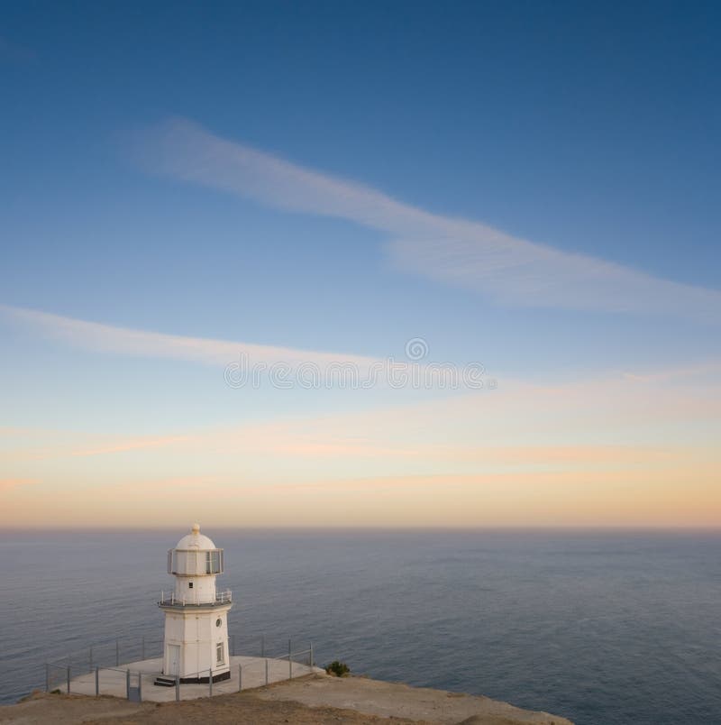 Lighthouse in a Marine Cape Stock Image - Image of safety, season: 9817191