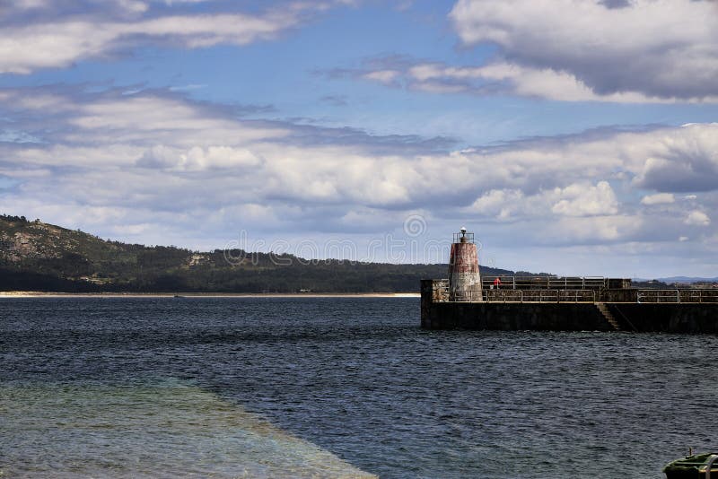 Lighthouse for Maritime Traffic on the Atlantic Coast Stock Image ...