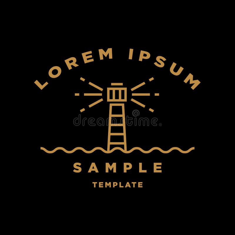 Minimal Lighthouse Logo Stock Illustrations – 189 Minimal Lighthouse ...