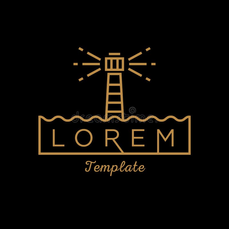 Minimal Lighthouse Logo Stock Illustrations – 212 Minimal Lighthouse ...