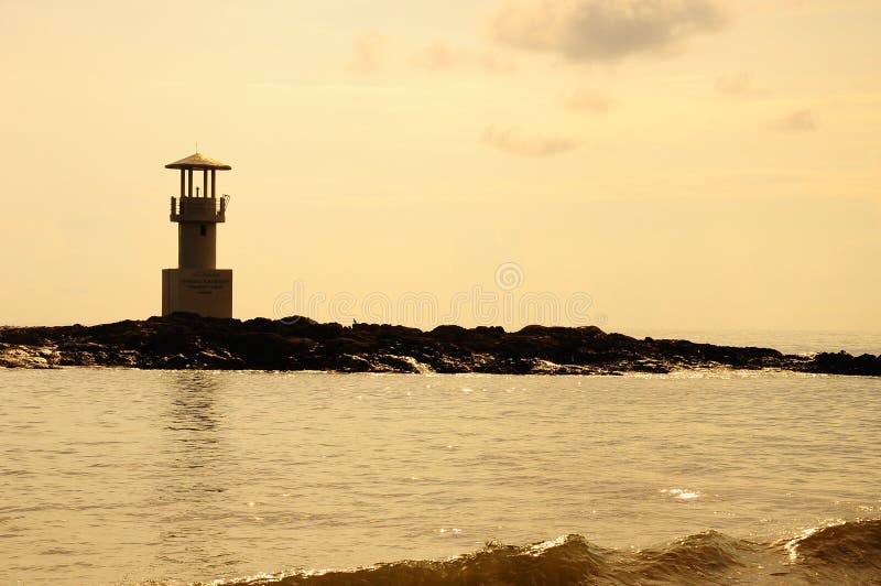 Lighthouse in the morning stock photo. Image of water - 29875882