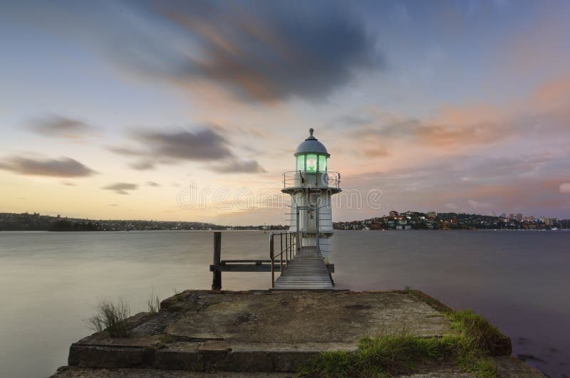 Lighthouse in the Morning Light Stock Image - Image of building ...