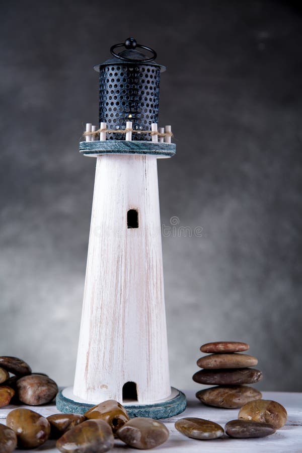 Lighthouse, Natural Concept of Sea Stock Image - Image of article, rope ...