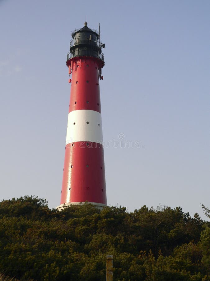 Lighthouse in Northern Germany Stock Image - Image of latern, dusk ...