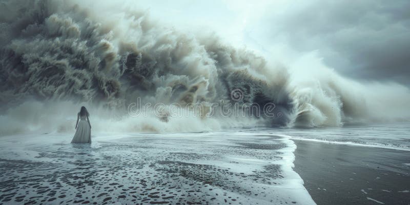 Lighthouse Ocean Wave Crash Stock Image - Image of structure, beach ...