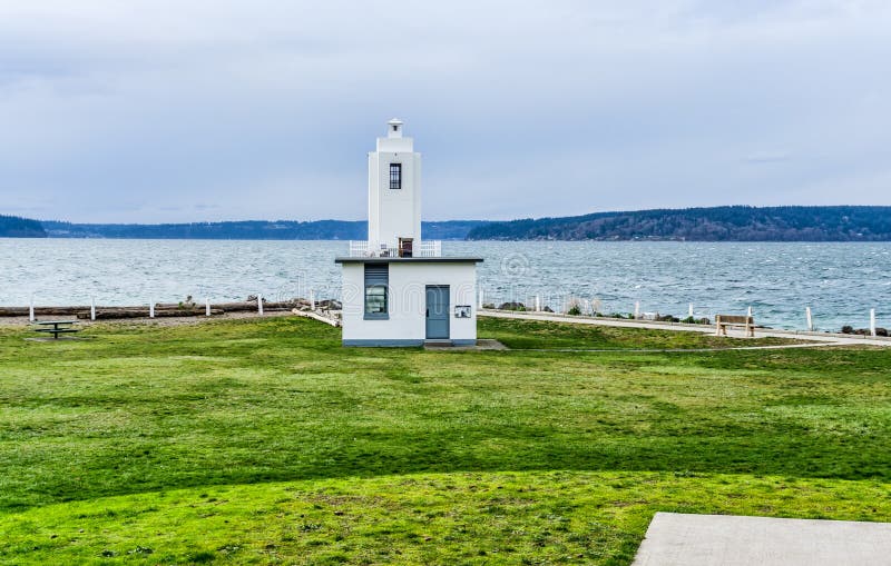 Lighthouse Park Scene stock photo. Image of building - 271225158