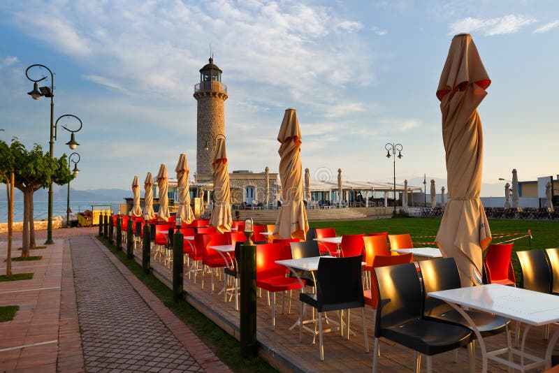 Lighthouse in Patras. editorial photo. Image of landscape - 55798726