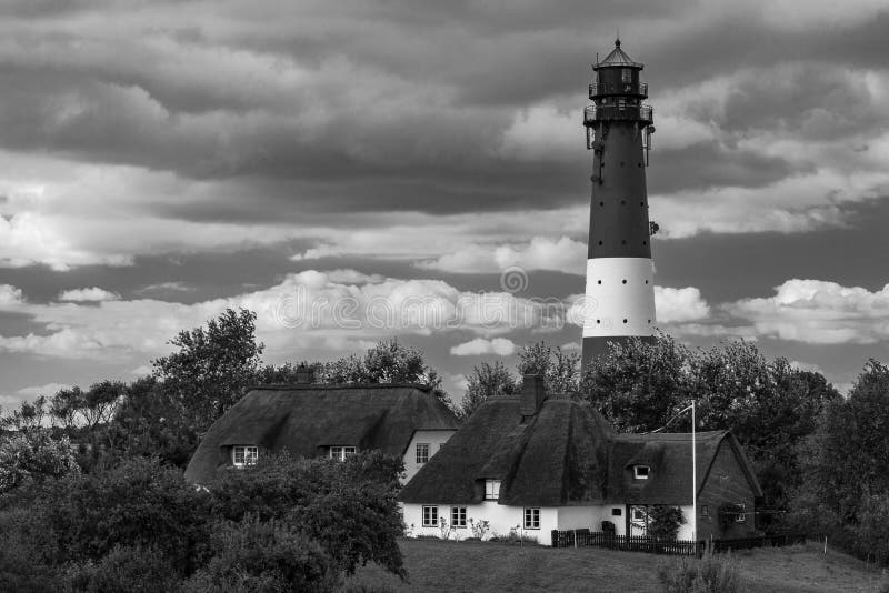 Lighthouse of Pellworm in Schleswig Holstein Stock Photo - Image of ...