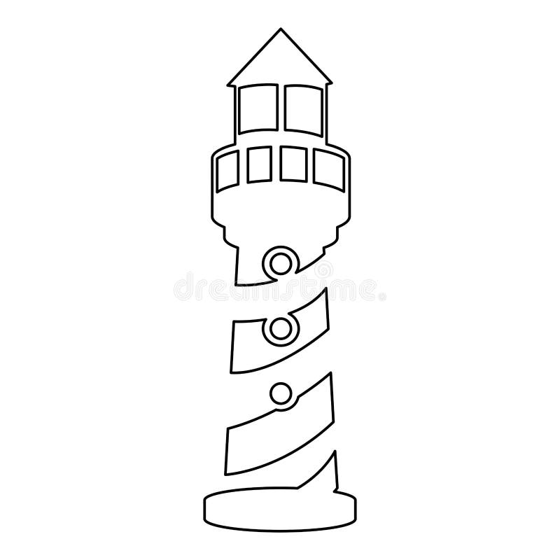 Lighthouse Pictogram Icon Image Stock Vector - Illustration of icon ...