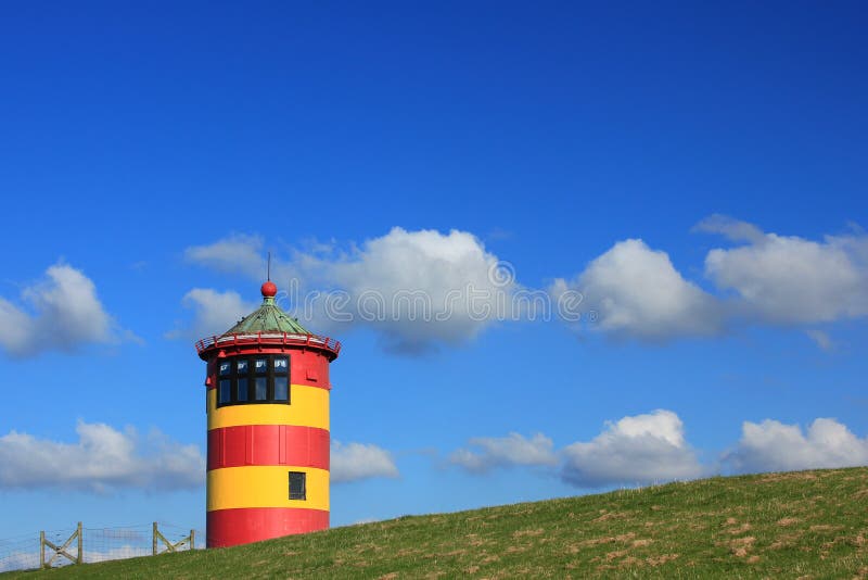Yellow Red Striped Lighthouse Stock Photos - Free & Royalty-Free Stock ...