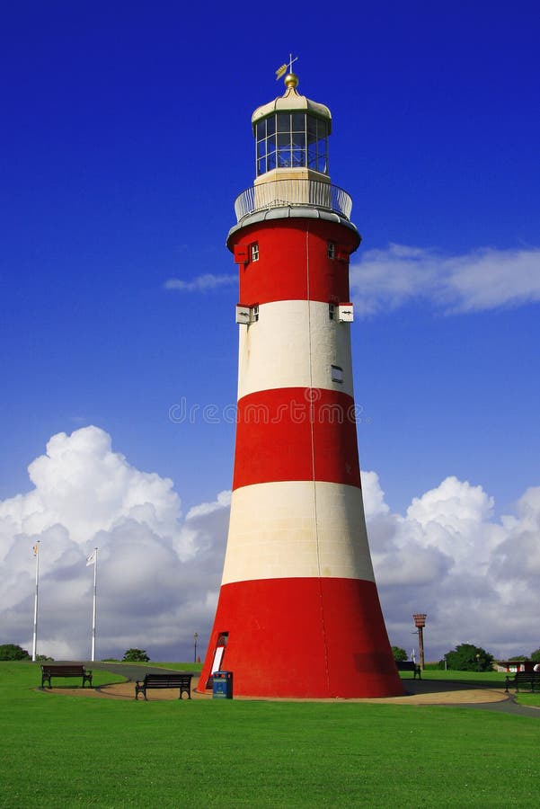 Lighthouse, Plymouth, UK stock image. Image of illumination - 5649679
