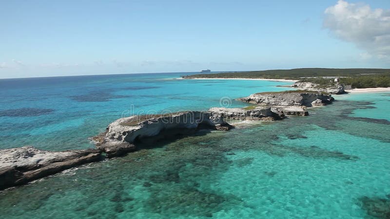 Lighthouse Point on Eleuthera Stock Video - Video of rocks, lighthouse ...