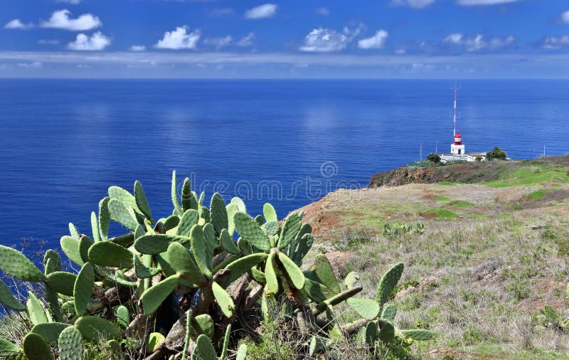 Lighthouse of Ponta Do Pargo, Madeira Stock Image - Image of journey ...