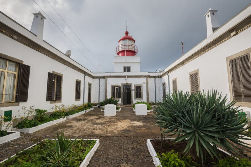 Lighthouse of Ponta Do Pargo, Madeira, Portugal Stock Image - Image of ...