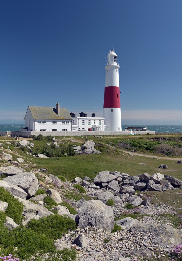 Lighthouse on Portland Bill Stock Photo - Image of britain, panorama ...
