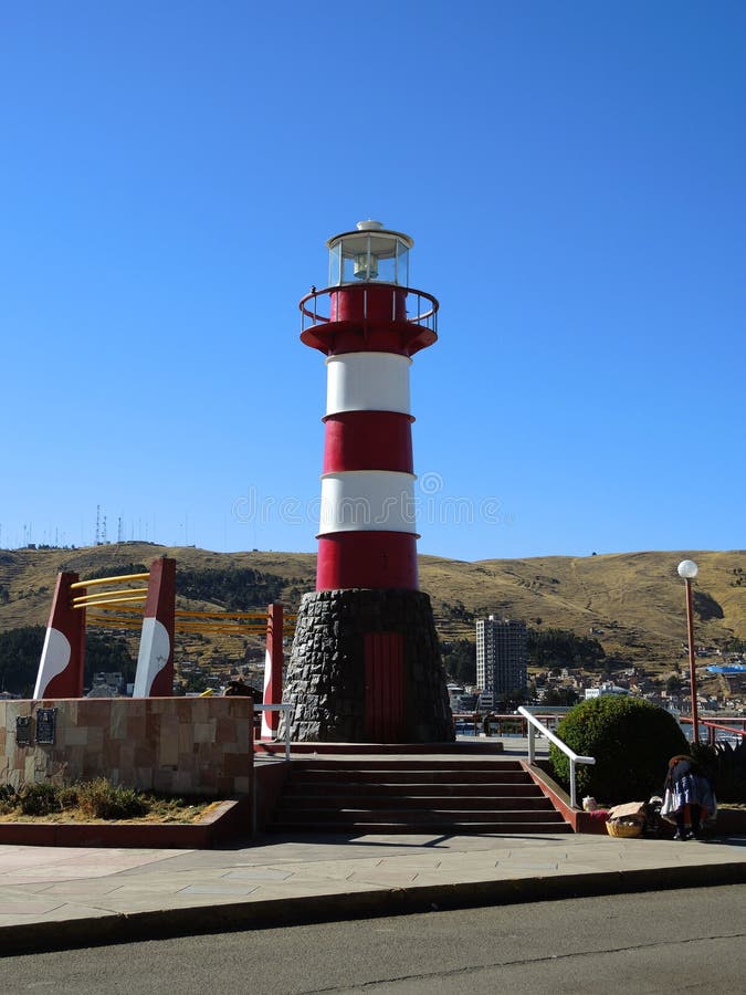 Lighthouse in Puno, Peru. editorial stock image. Image of historic ...