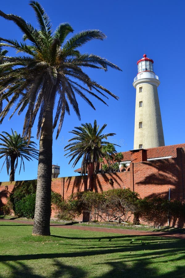 Lighthouse at Punta Del Este Stock Photo - Image of holidays, beach ...