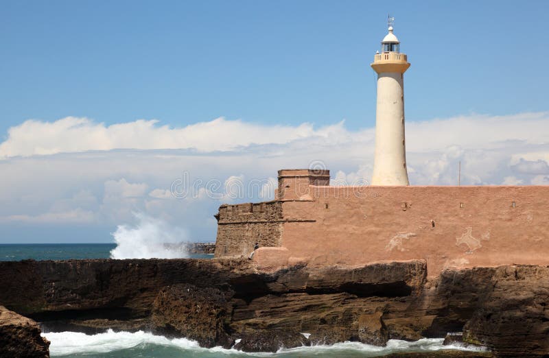 Lighthouse in Rabat, Morocco Stock Photo - Image of ocean, rabat: 31360956