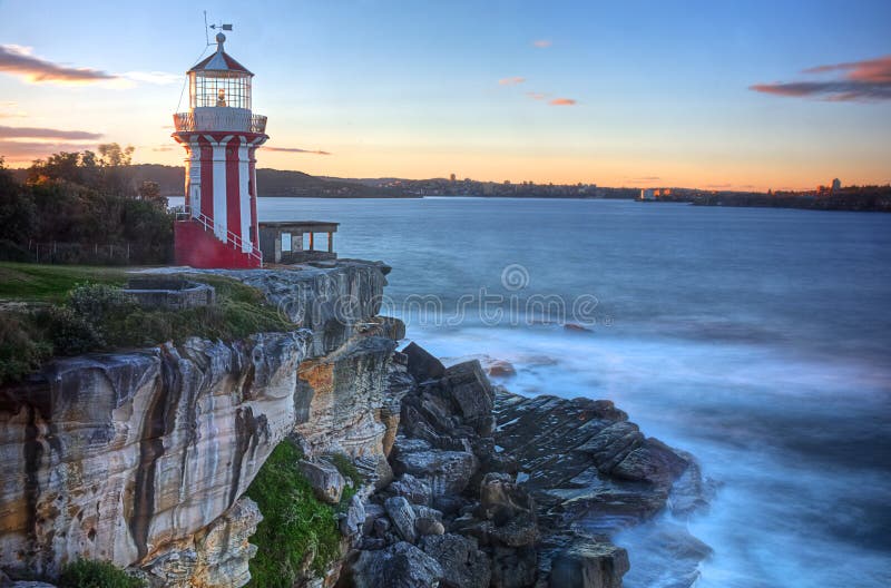 Sunset lighthouse stock image. Image of coastal, abstract - 26056901
