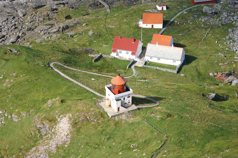 Lighthouse at Runde isle stock image. Image of coast, light - 1319423